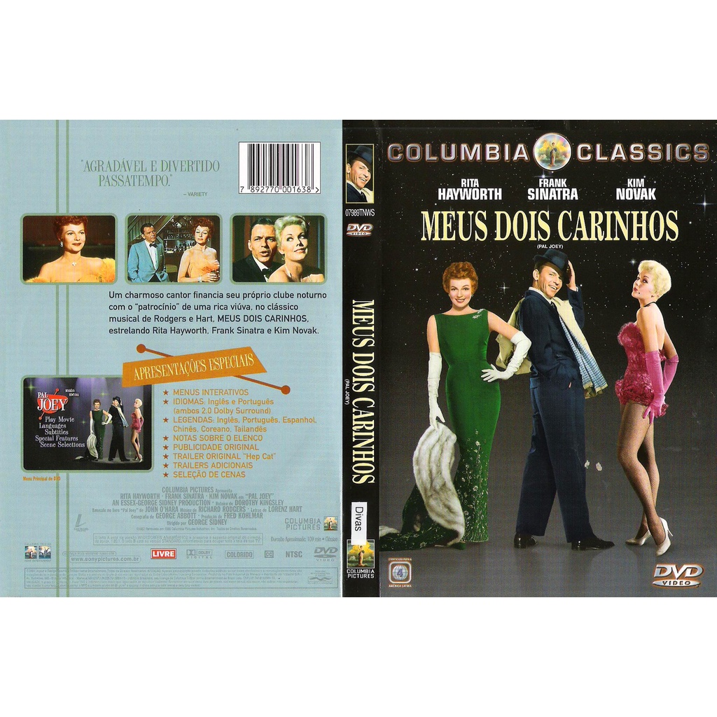 DVD Meus Dois Carinhos - Frank Sinatra, Rita Hayworth, Kim Novak ...