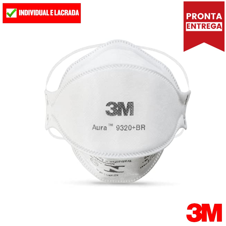 Respirador máscara 3M 9320 Aura | Shopee Brasil