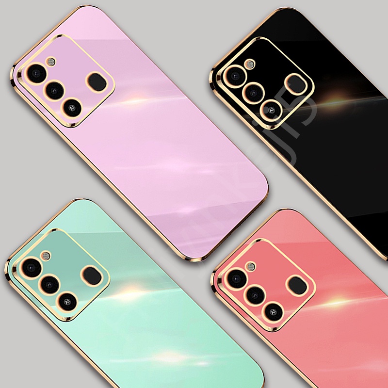 Capa De Celular Com Borda Dourada Galvanizada Para Tecno Spark 8c Go 2022 Shopee Brasil