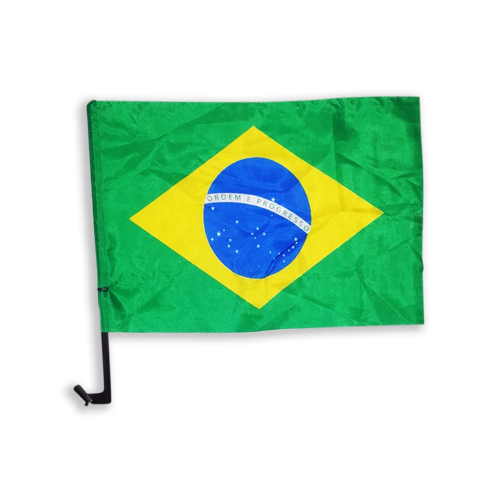 Bandeirinha Brasil Carro Suporte Haste Janela Copa | Shopee Brasil