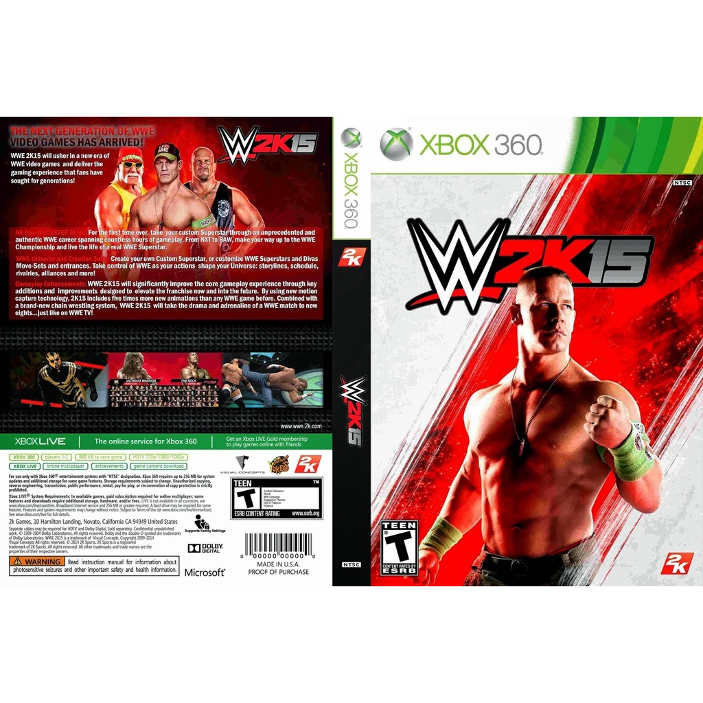 W2k15 P/ XBOX360 (LTU/LT/JTAG/RGH) | Shopee Brasil