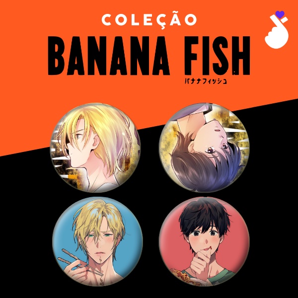 Bottons - Banana Fish (broche bottom) | Shopee Brasil