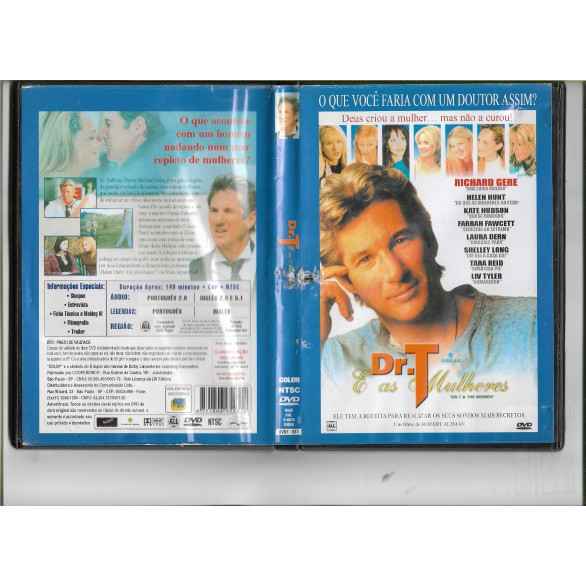 DVD Dr. T e as Mulheres - Comédia - Richard Gere - Usado e Original | Shopee Brasil