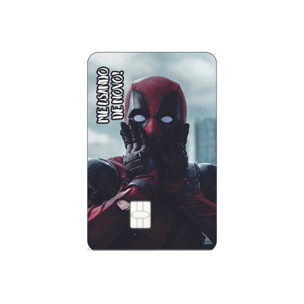 adesivo para cartão- Skin Card Dead pool película protetora Premium ...