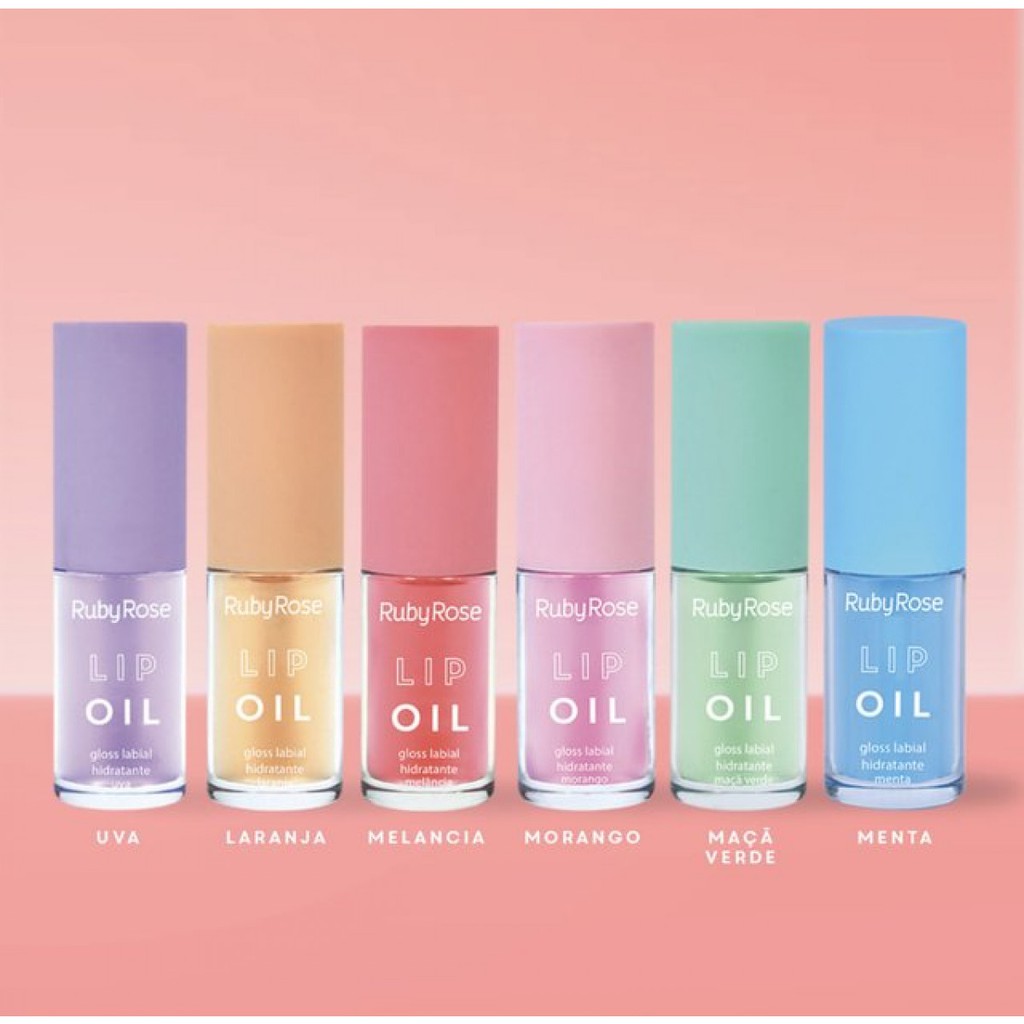Lip Oil Ruby Rose Gloss Hidratante Labial Transparente | Shopee Brasil