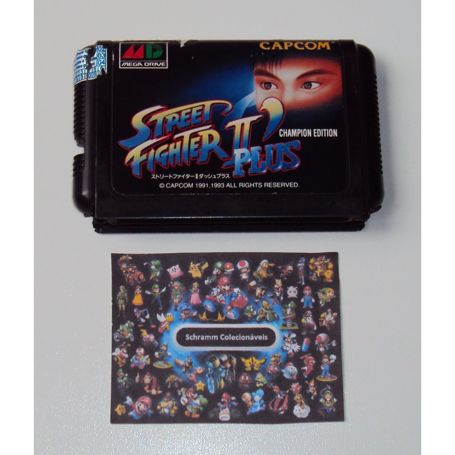 Street Fighter II Plus Champion Edition para Mega Drive - Original JAPONÊS - Funcionando - Usado ...