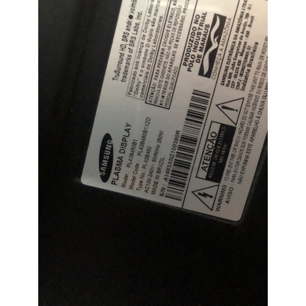 tela display pl42b450b1 | Shopee Brasil