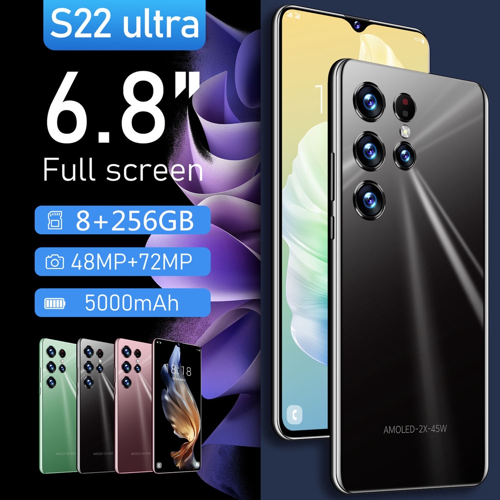 Telefone Celular Ultra 8 S22 256GB Android 6,8 Polegadas | Shopee Brasil