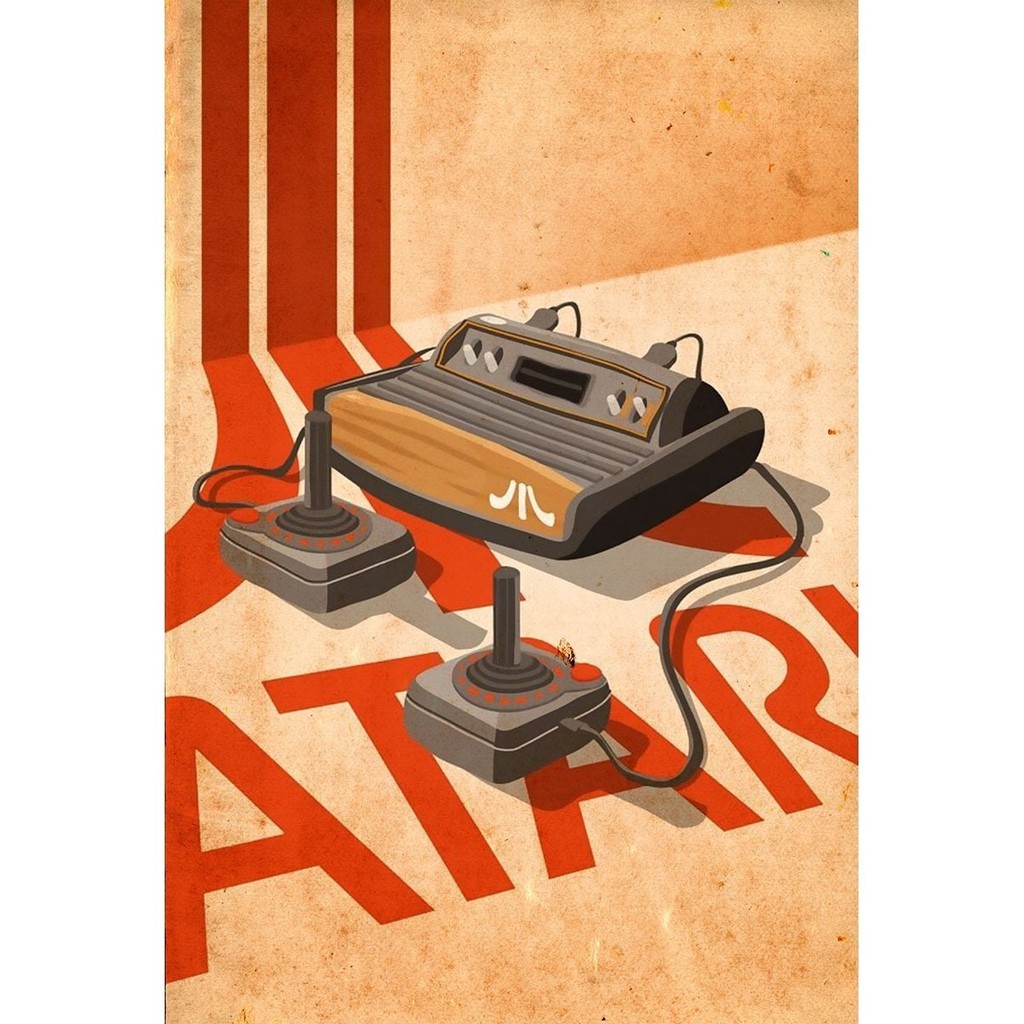 Quadro Decorativo Atari Video Game 20x30cm | Shopee Brasil