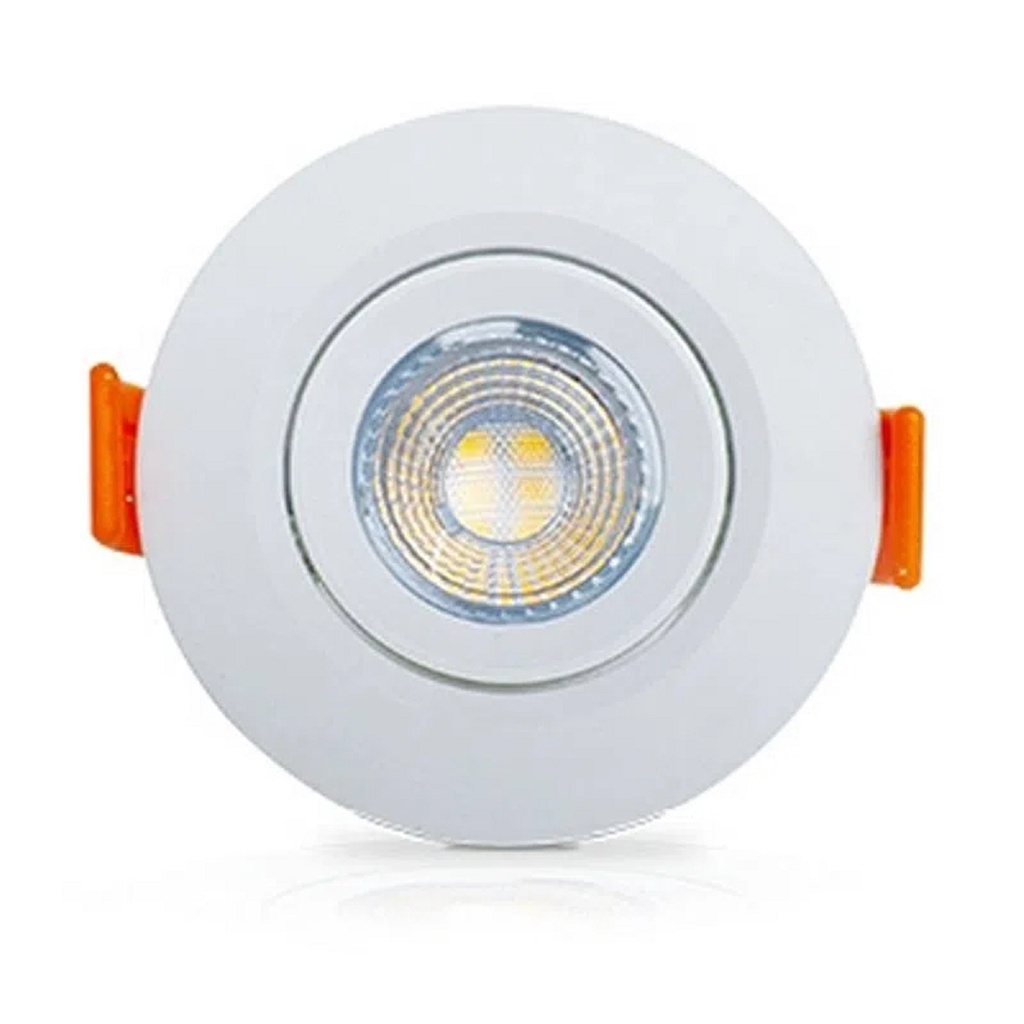 Mini Spot Led De Embutir Direcionável 3w Redondo Branco Driver Incluso ...