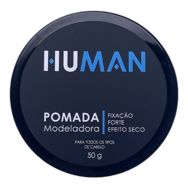 Pomada Modeladora Efeito Seco Forte Human 50g | Shopee Brasil