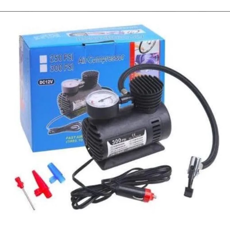Mini Compressor Carro Automotivo 12 volts 300 PSI | Shopee Brasil