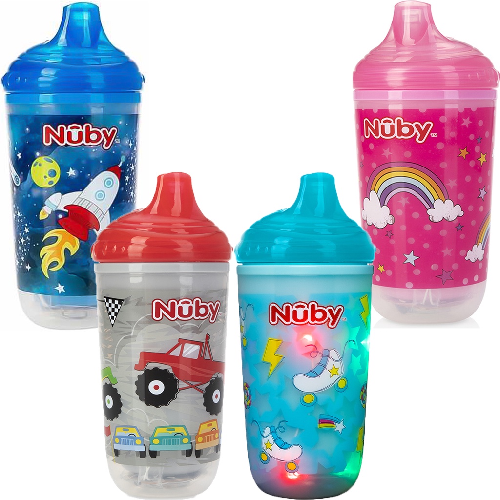 Copo Térmico Infantil Pisca Pisca com Bico Rígido Nuby 300ml | Shopee Brasil
