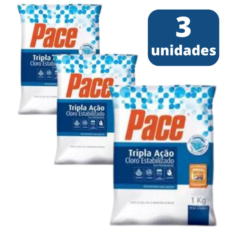 Kit Cloro Granulado Pace Ação Total 3KG Hth | Shopee Brasil