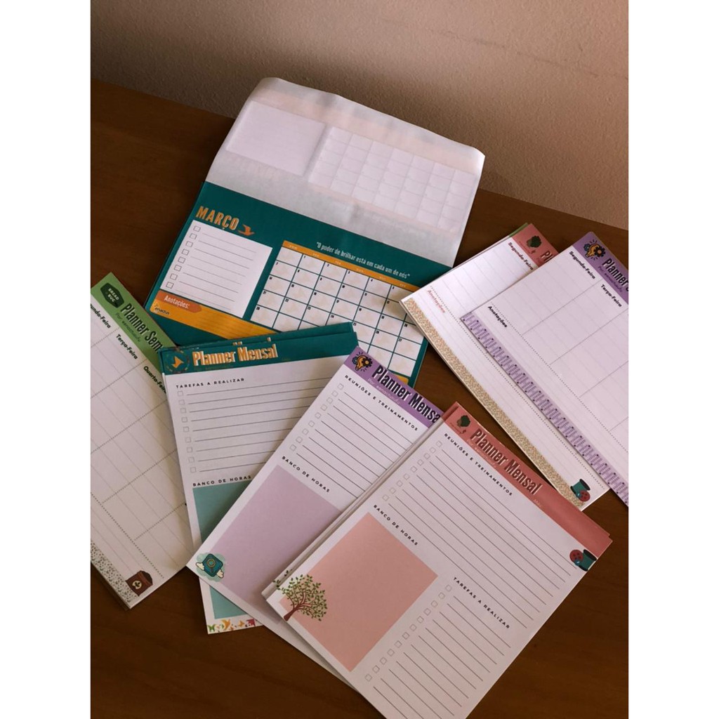 Planner Semanal e calendario | Shopee Brasil
