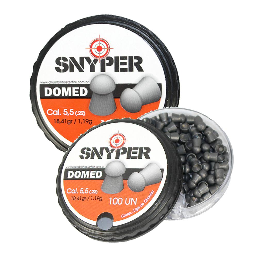 Kit Chumbinho Domed 5.5mm - Snyper | Shopee Brasil