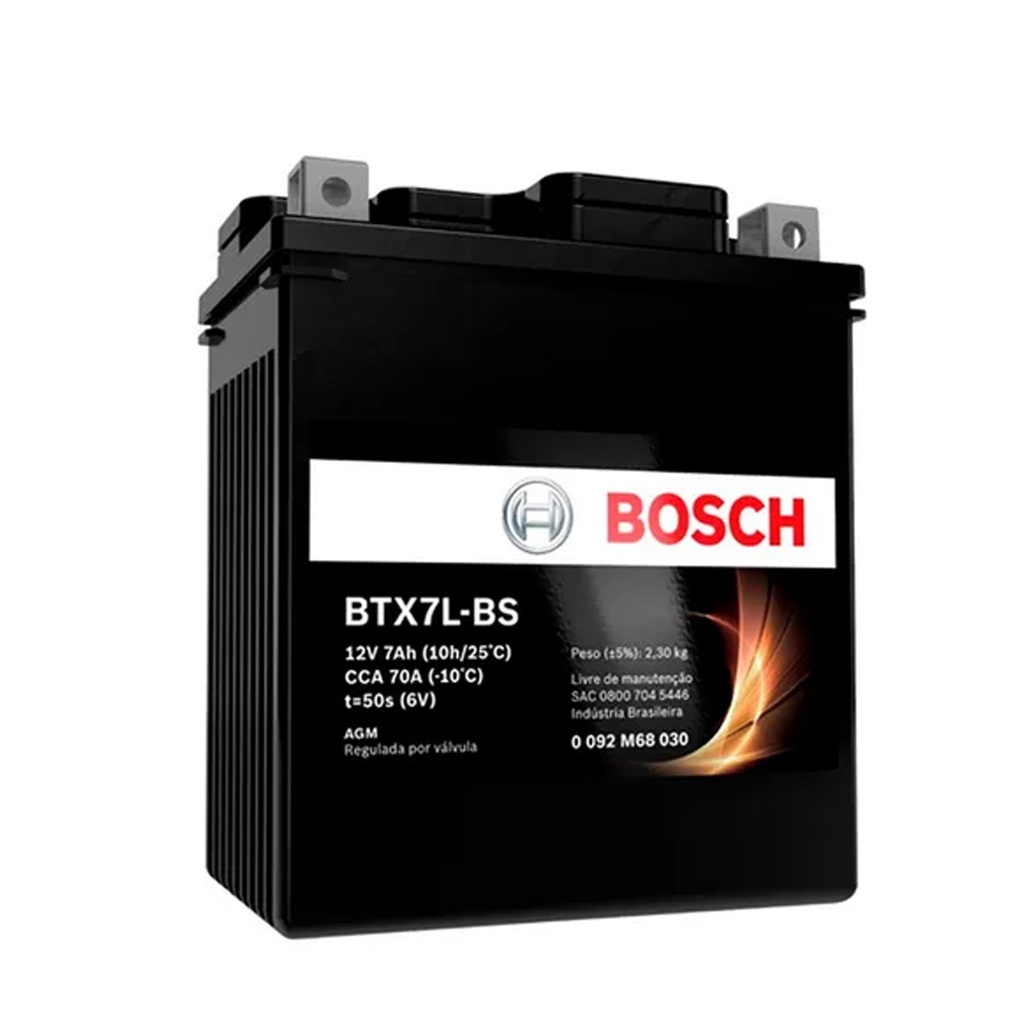 Bateria Selada Honda 150 Cg 150 Titan Esd Bosch Btx7l-bs | Shopee Brasil