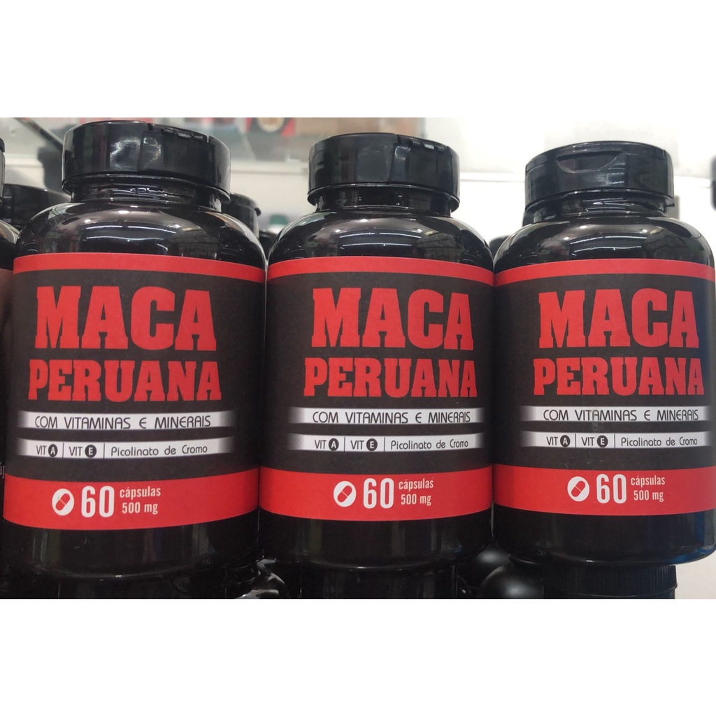 Maca Peruana Com Vitaminas E Minerais E Picolinato De Cromo 500mg 60 ...