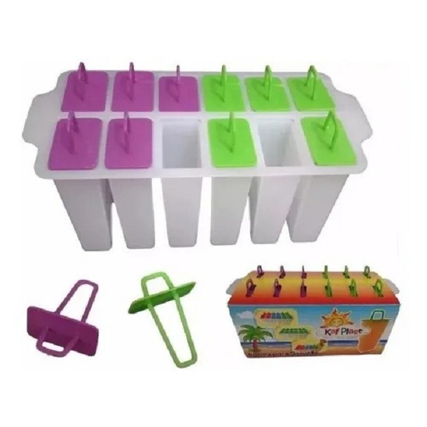 Forma Para Sorvete Com 12 Picolés Fácil E Prático (TAMANHO DE CADA ...