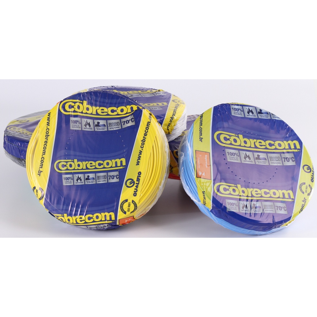 Fio Eletrico Cabo Flexivel 2 5mm X 50 Metros Cobrecom Certificado