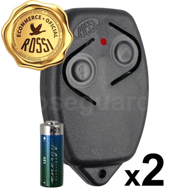 Kit 2x Controle Remoto Portão Rossi 433 Mhz Hcs | Shopee Brasil