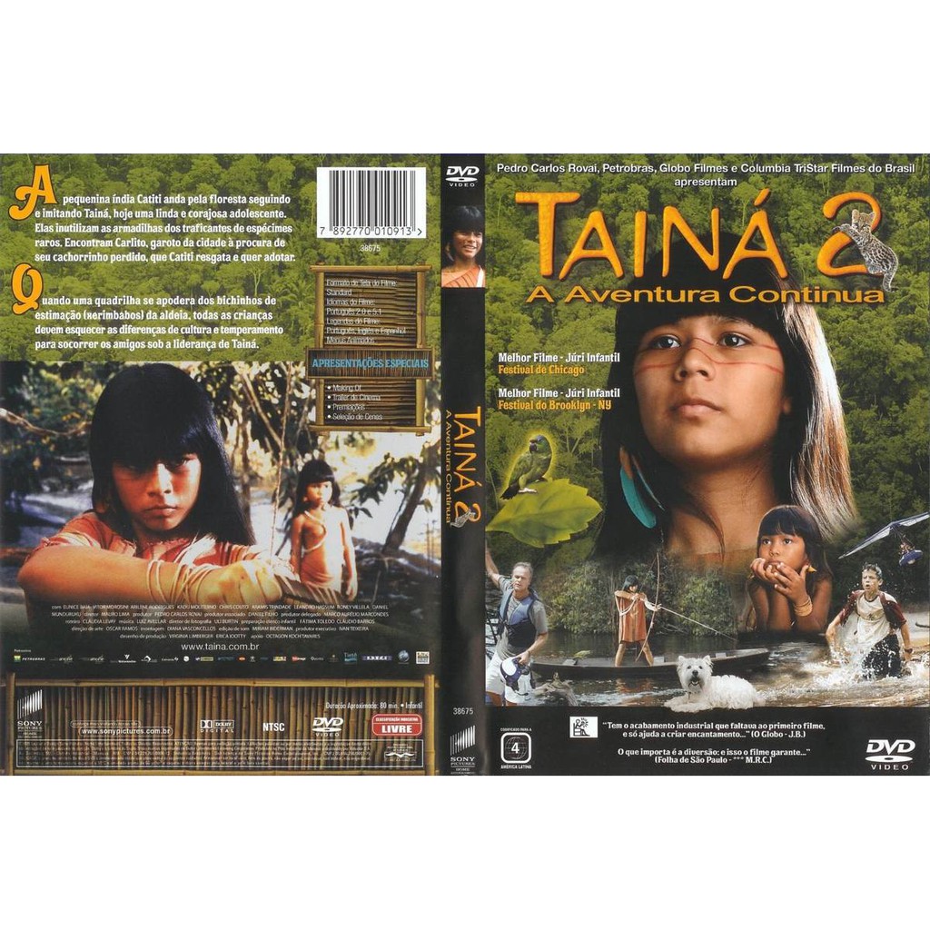 Dvd Tainá 2 - A Aventura Continua, Nacional, Original | Shopee Brasil