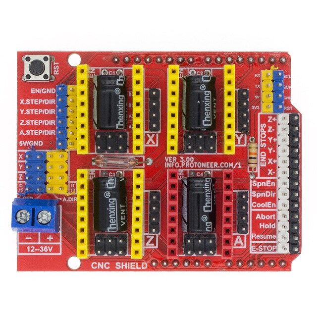 Escudo Cnc V3/V4 Carving Board/3D/A4988 Placa De Impressora Para Arduino Diy | Shopee Brasil