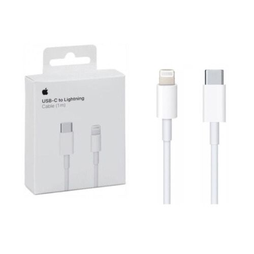 Cabo iPhone Apple Lightning USB Type C - 1 Metro apenas o cabo de carregamento CELULAR | Shopee ...