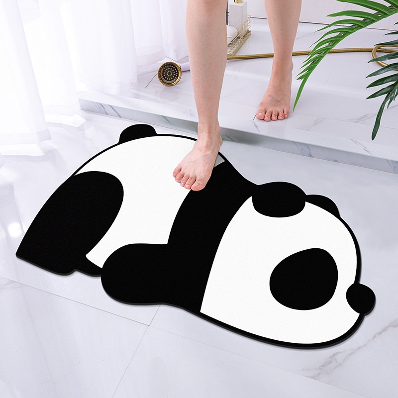 Panda Tapetes De Banho Antiderrapantes Para Pisos Domésticos Almofadas ...