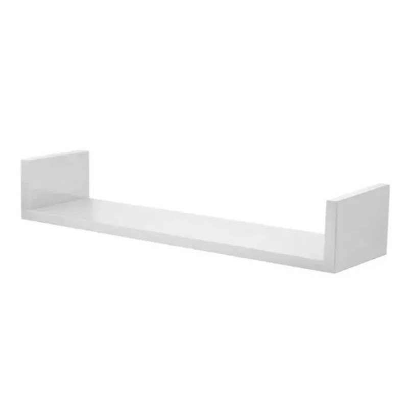 1 Prateleira Nicho U 50X10 Mdf Branco Decoração Livros Sala Quarto ...