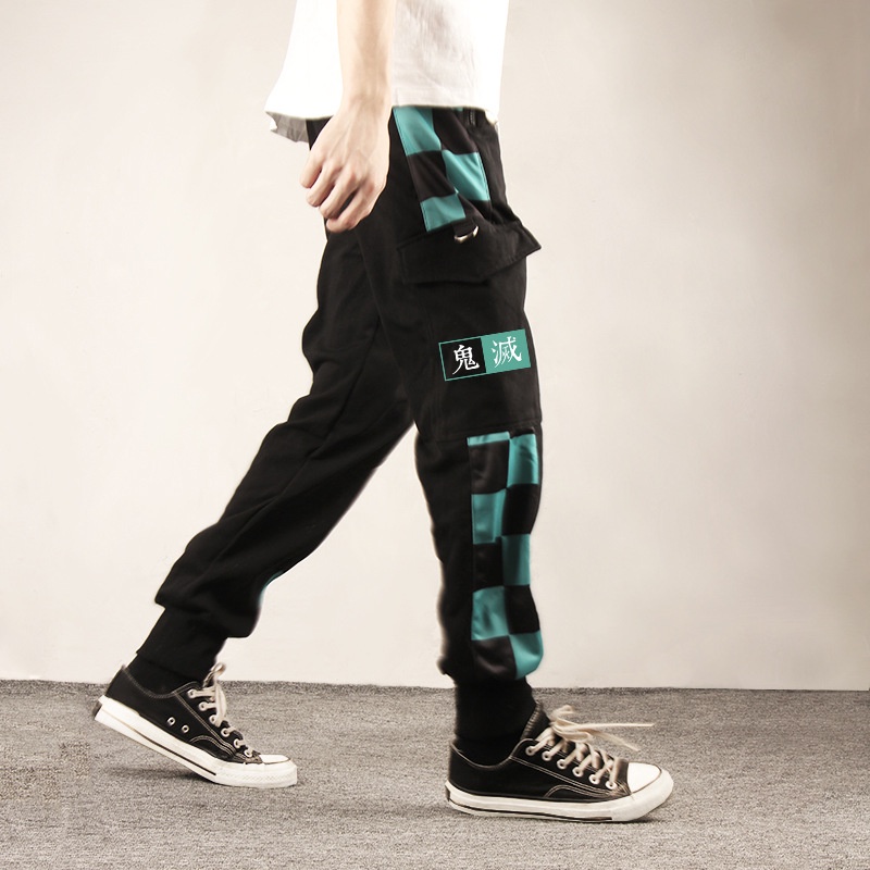 Anime Demon Slayer Casual Pants Cartoon Kamado Tanjirou Agatsuma ...