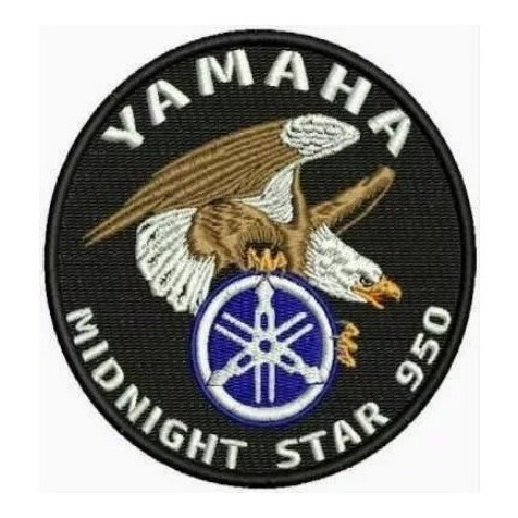 Patch Bordado Yamaha Midnight Star Aguia Logo Bolacha | Shopee Brasil