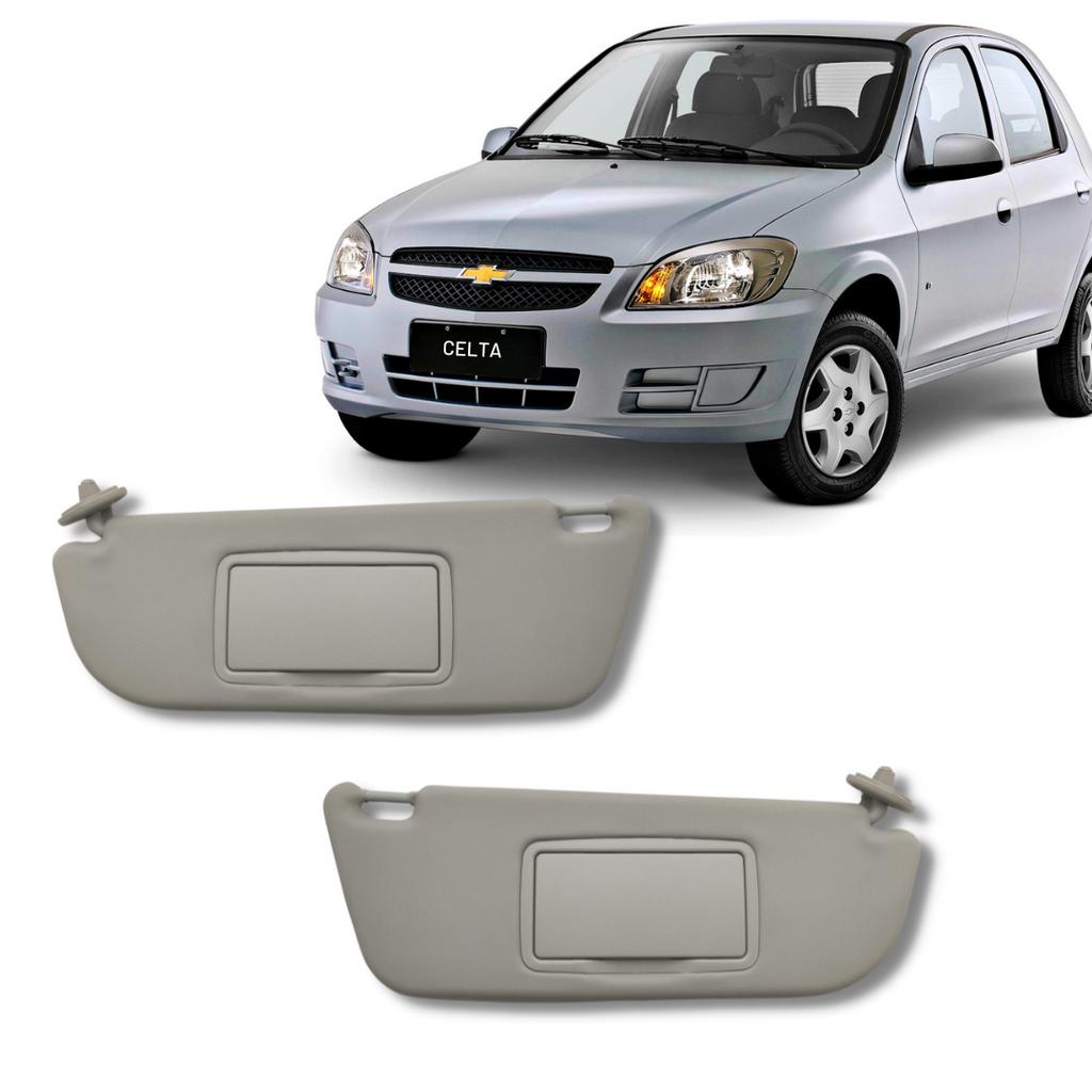 Quebra Sol Chevrolet Celta (2001/2016) Com Espelho Lado Direito ou ...