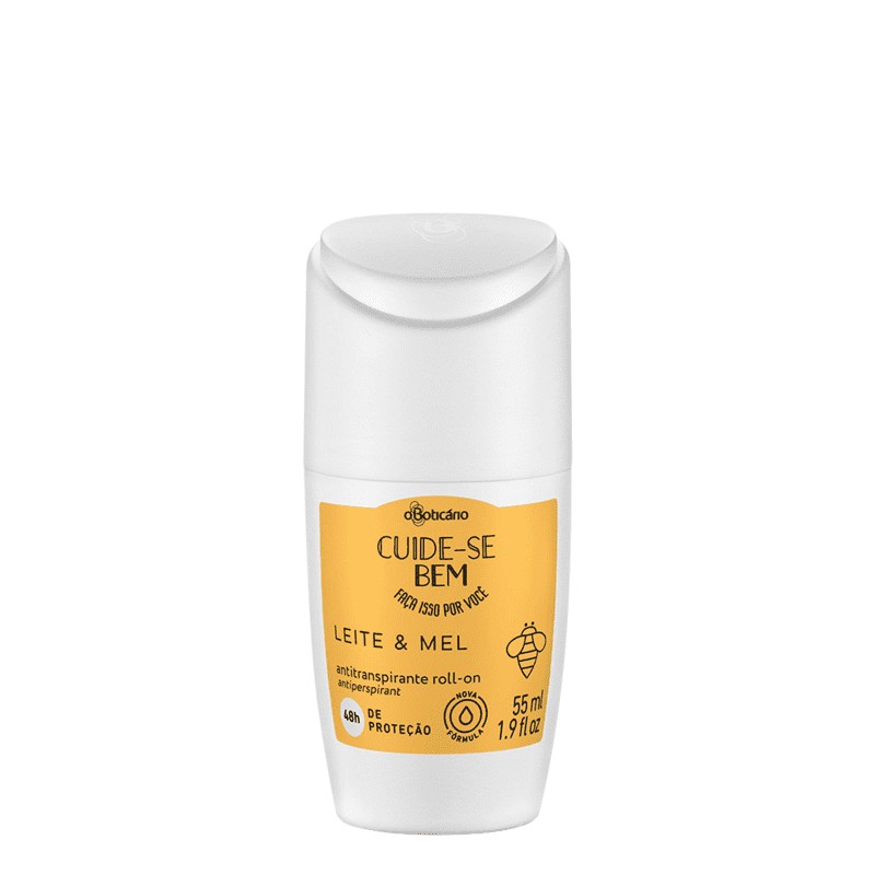 Desodorante Roll-on Leite e Mel (Boticário) | Shopee Brasil