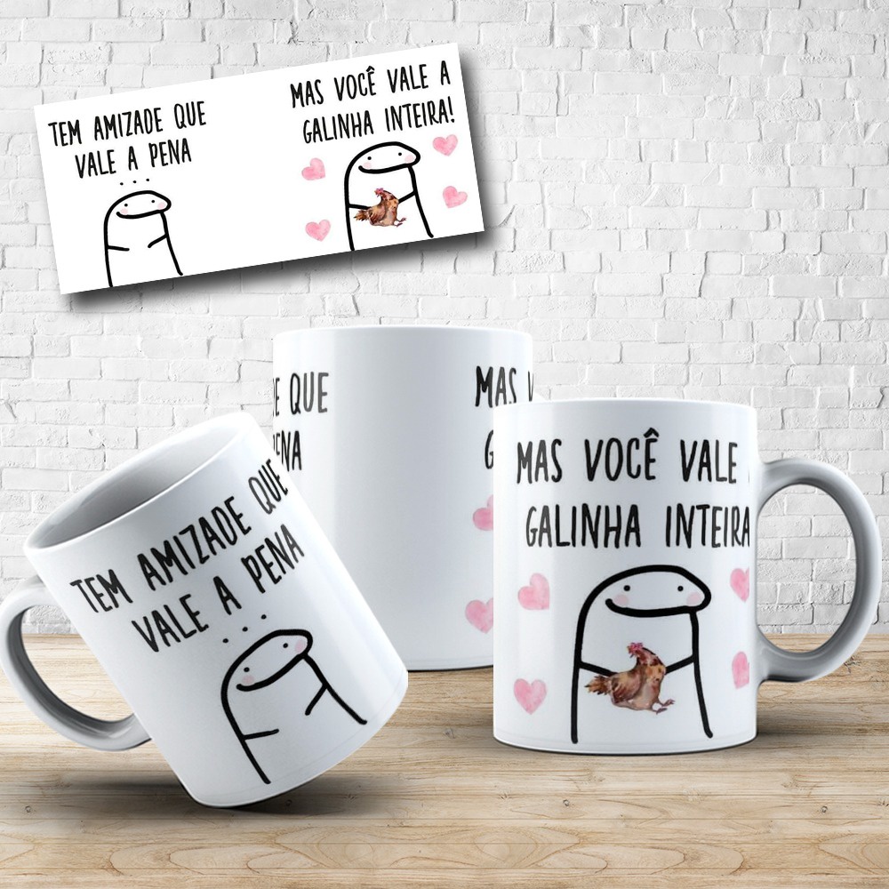 Caneca Personalizada Flork Tem Amizade que Vale a Pena | Shopee Brasil