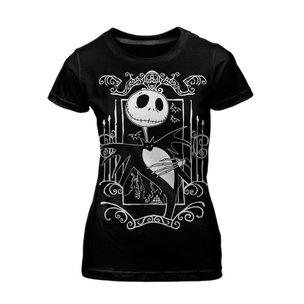 Baby Look Jack Skellington 1 Punkstein | Shopee Brasil