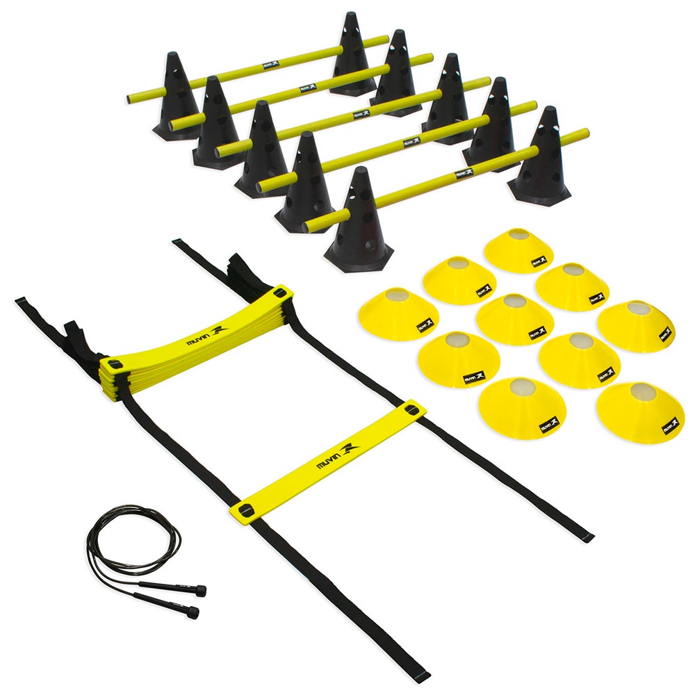 Kit Treinamento Funcional Escada de Agilidade + Cone Barreira + Half Cone + Corda | Shopee Brasil