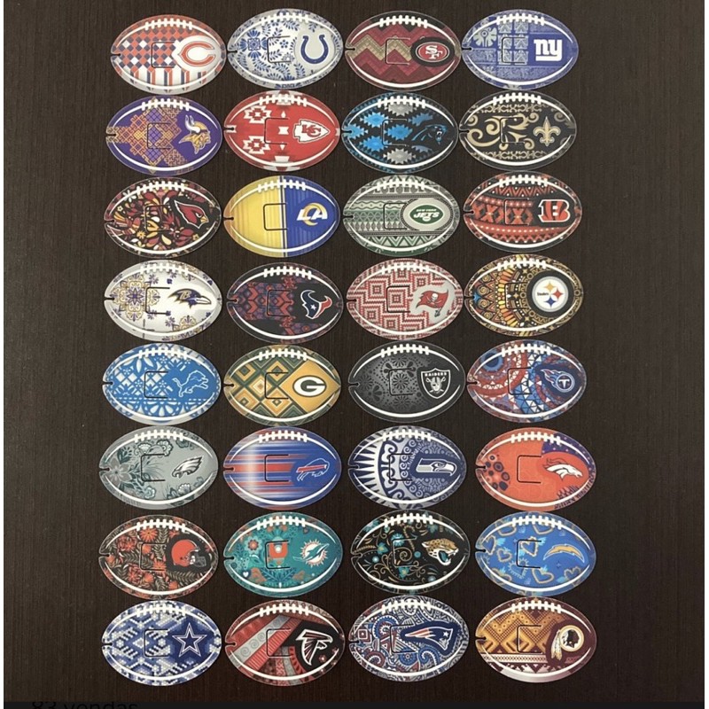Tazo NFL Mexico Sabritas Coleção Completa 32 Tazos | Shopee Brasil