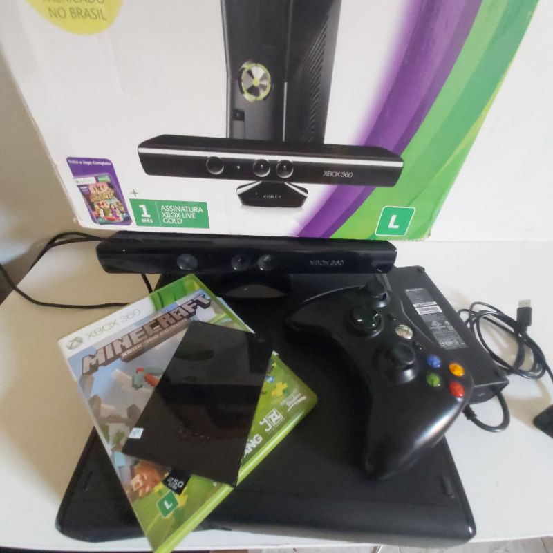 Xbox 360 serial batendo nunca aberto. | Shopee Brasil