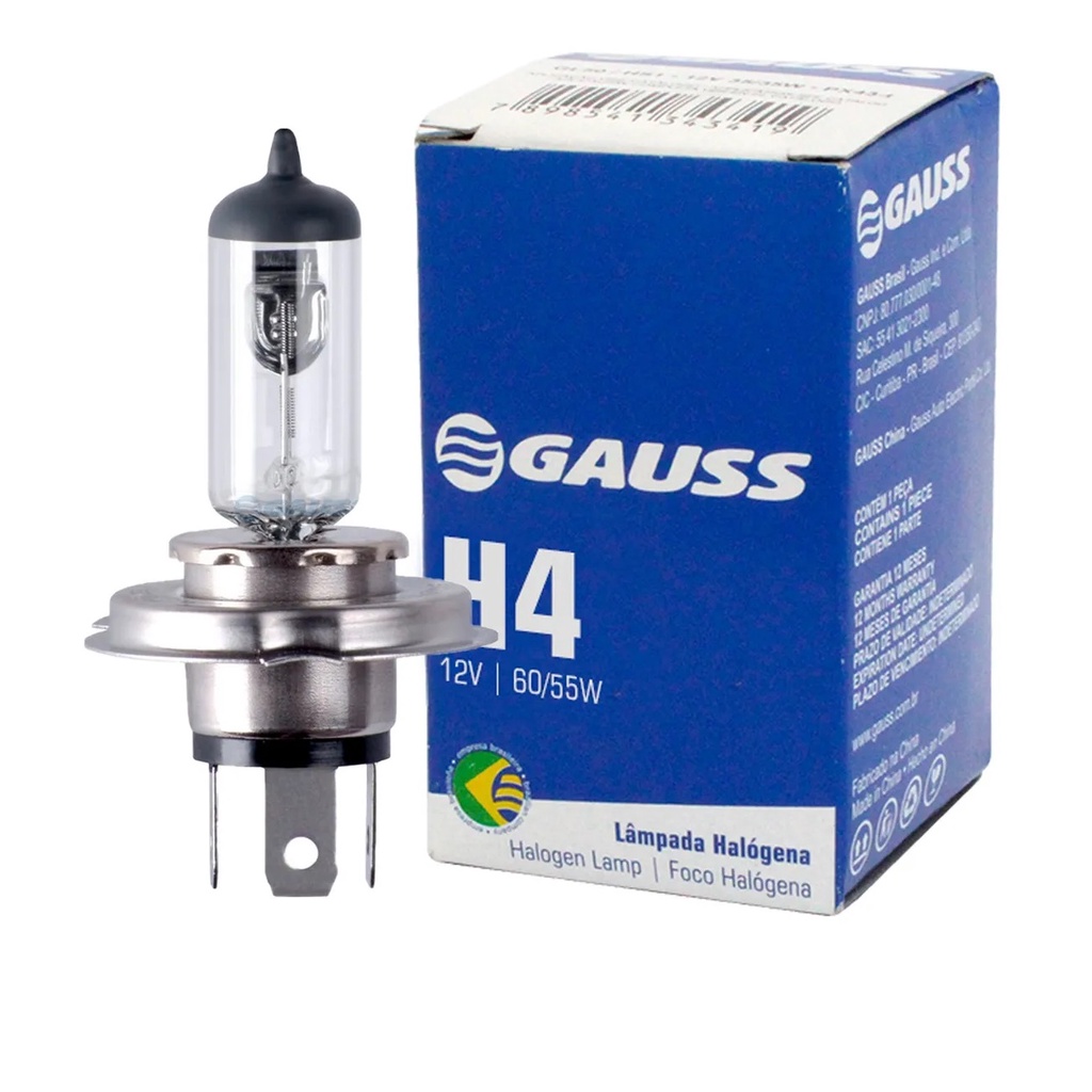 LAMPADA H4-12V 55W MODELO PARA FAROL ILUMINAÇÃO ALTO E BAIXA | Shopee ...