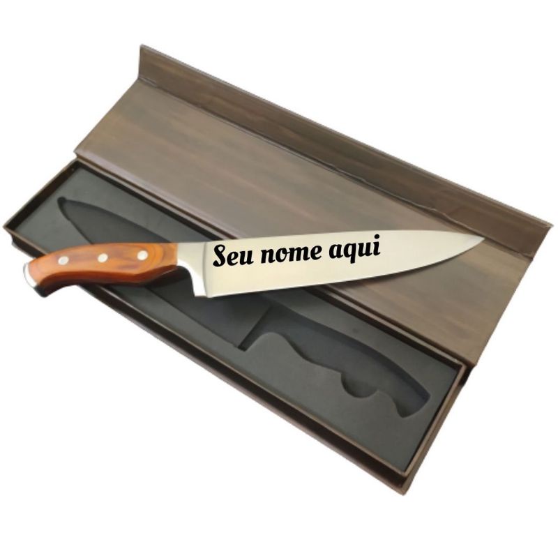 Faca Churrasco com Nome Gravado a Laser 10 Polegadas | Shopee Brasil