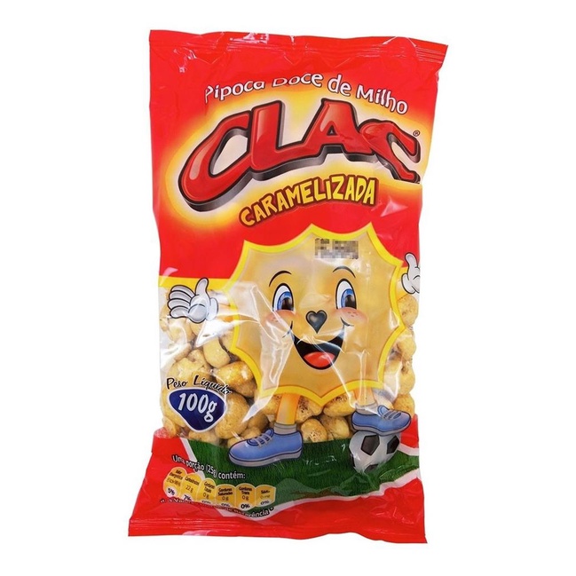 Pipoca Doce De Milho Caramelizada 100g - Clac | Shopee Brasil
