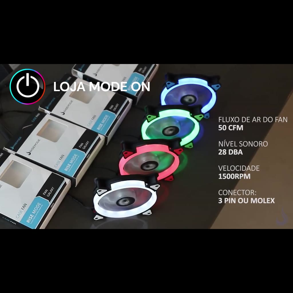 Fan Rise Mode Galaxy G1 S-led | Shopee Brasil