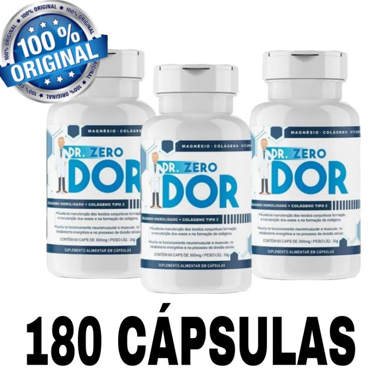 3 dr zero dor 180 cápsulas/ORIGINAL | Shopee Brasil