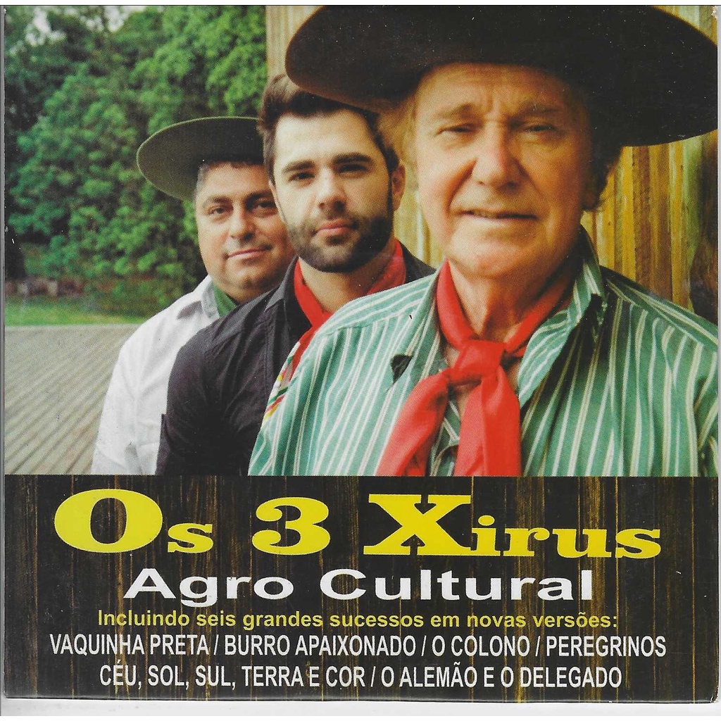 CD - Os 3 Xirus - Agro Cultural (cd box) | Shopee Brasil