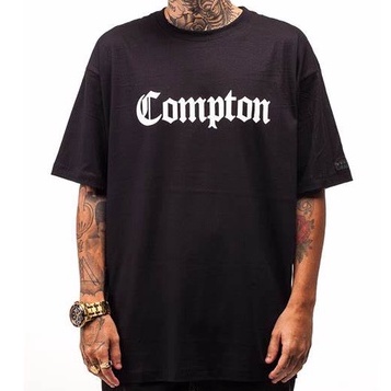 Camisa Camiseta Compton 100% Algodão | Shopee Brasil