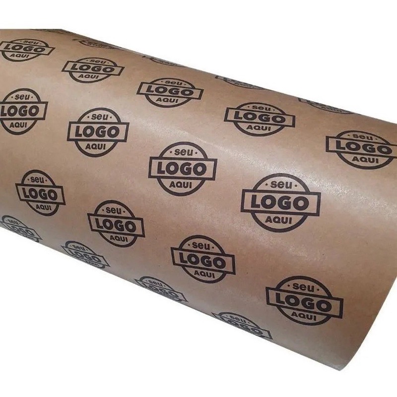 Papel Kraft Personalizado logo Marca Empresa | Shopee Brasil