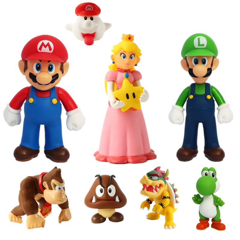 Boneco Super Mario 20 Modelos 6~15 cm | Shopee Brasil