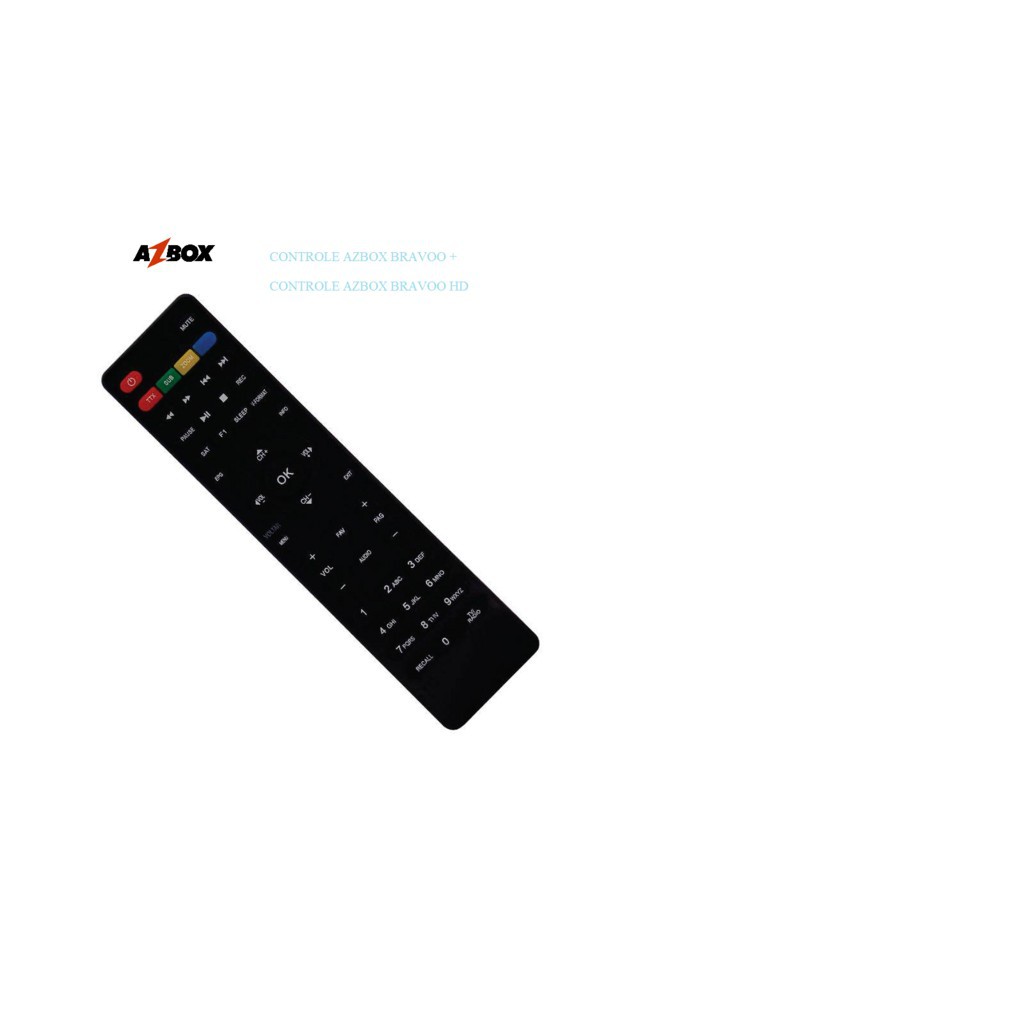 Controle remoto receptor azbox bravoo + pronta entrega funciona em todos modelos da foto do ...