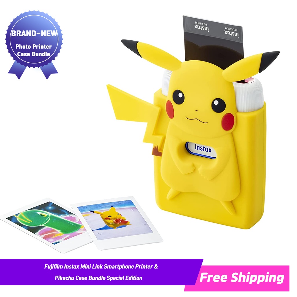 Fujifilm Instax Mini-Link Smartphone Printer & Pikachu Caso Pacote ...
